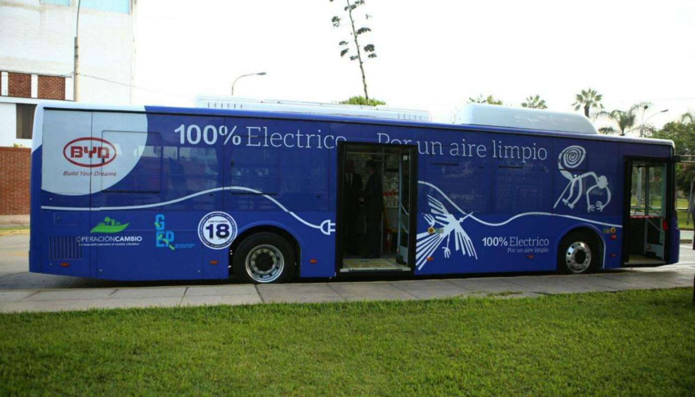 Nitro.pe - Primer bus eléctrico en el país reducirá en 40% emisiones de CO2